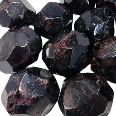 Grenat rouge faces polies - pierre polie